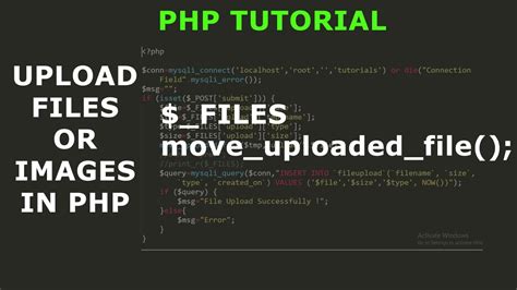 How To Upload Images Or Files In Php File Upload In Php E Codec Youtube