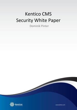 Kentico Cms Security White Paper Pdf