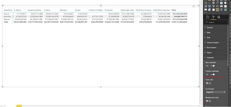 solved no columns subtotal in matrix microsoft fabric community