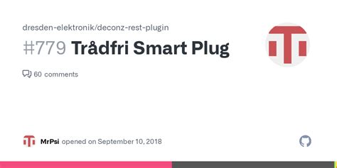 Trådfri Smart Plug · Issue 779 · Dresden Elektronikdeconz Rest Plugin · Github
