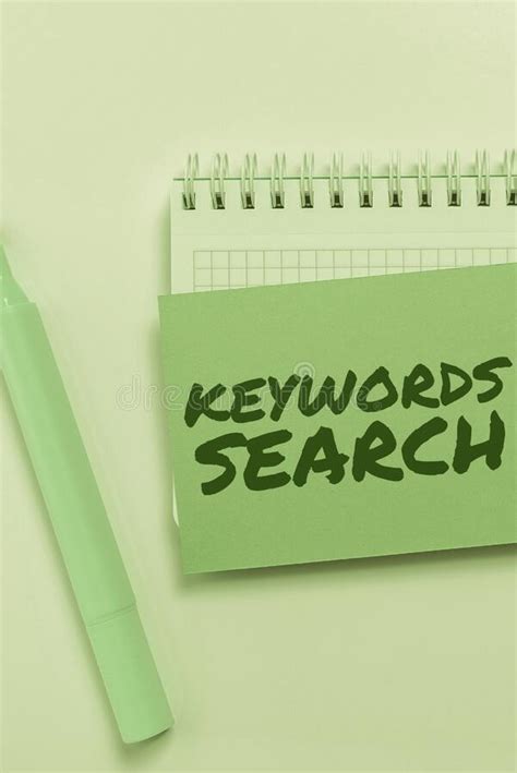 Sign Displaying Keywords Search Business Concept Looks For Matching