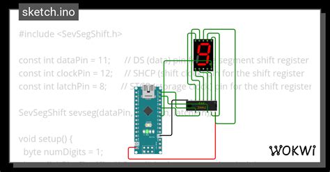7 Segment Displays Countdown Wokwi Esp32 Stm32 Arduino Simulator