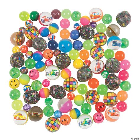 Bulk Bouncy Ball Assortment 100 Pc Fun Express