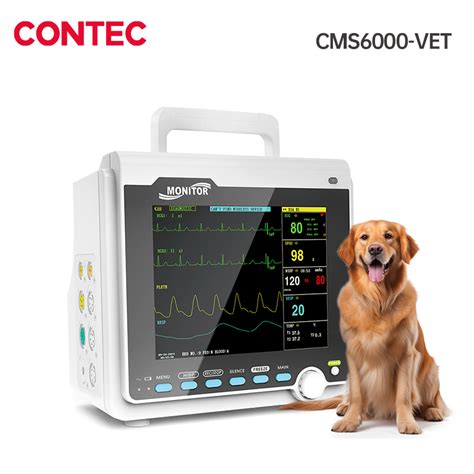 CMS6000VET Veterinary Monitor 8 TFT Color LCD ECG RESP SpO2 PR