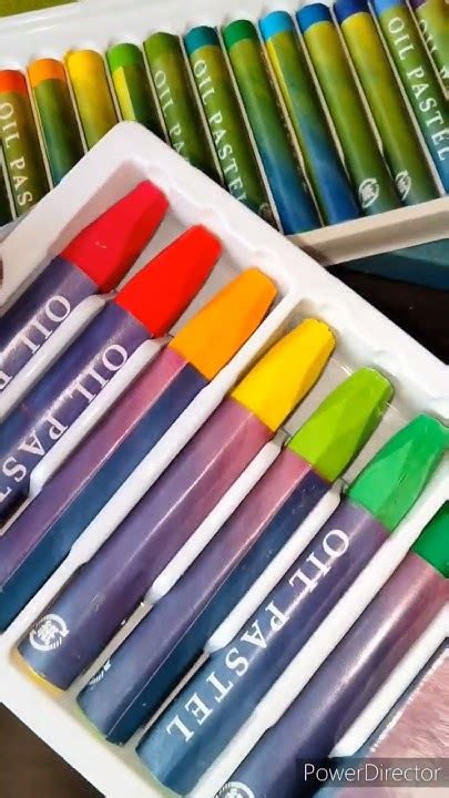 100円ショップで買った初めてのオイルパステルで空と海を描きました。ショートパステル Youtube
