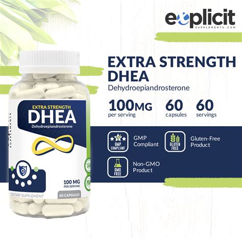 Terraform Nutrition Dhea Supplement 100mg Per Serving Dehydroepiandrosterone Promotes
