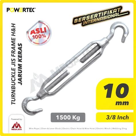 Turnbuckle Jarum Keras JIS Hook Hook M Span Skrup POWERTEC Lazada Indonesia