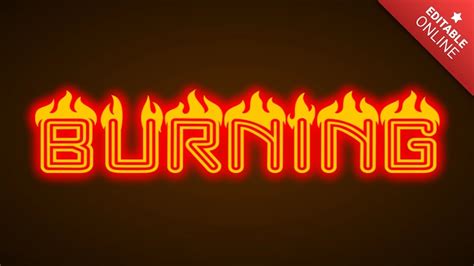 Burning | Free Fire Font Online | Text Effect Generator
