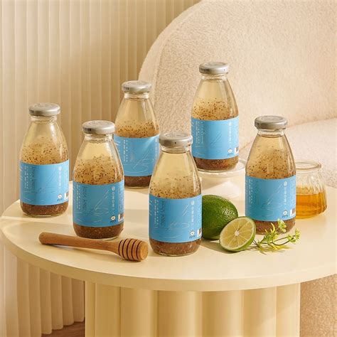 酸甜清爽解渴【谷溜谷溜】夏雨蜂蜜檸檬蘆薈奇亞籽295ml6瓶無禮盒 檸檬大叔 Pchome 24h購物