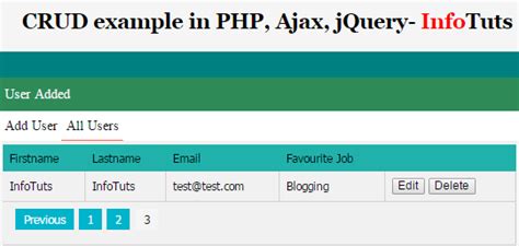 Php Pdo Ajax Crud Using Bootstrap Modals And Datatables