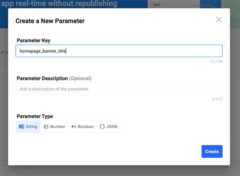 Create A Remote Config Parameter