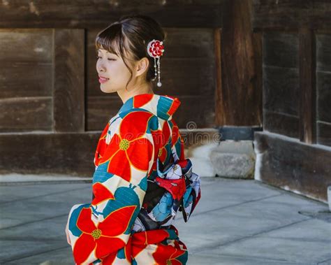 Young Woman With Geisha Costume Kyoto Japan Editorial Photo Image