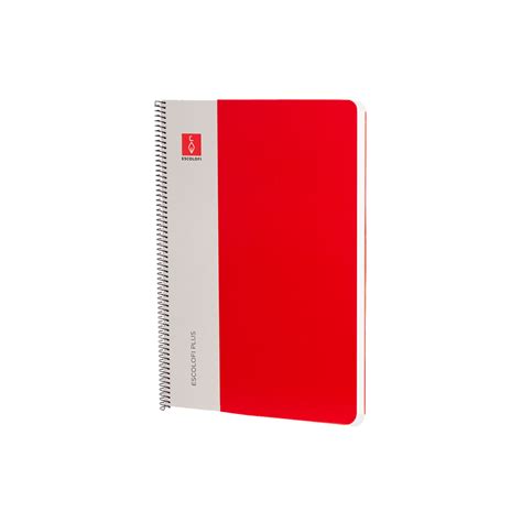 Pack 3 Cuadernos Espiral Escolofi Plus Din A5 80 Hojas Rojo