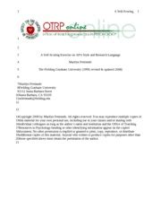 PSYC 3130 Lab 5 1 A Self Scoring 1 1 2 3 A Self Scoring Exercise On APA Style And Research