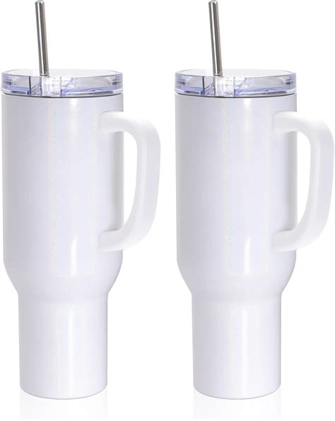 Amazon PYD Life 40 OZ Sublimation Tumblers With Removable Handle