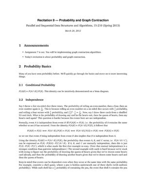 Lecture Parallel And Sequential Data Structures And Algorithms Parallel And Sequential