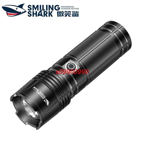 快速出貨微笑鯊 SD5216 led強光手電筒 M80爆亮燈珠 Type C 5檔調焦 千米遠射 超長續航 防水戶外 蝦皮購物