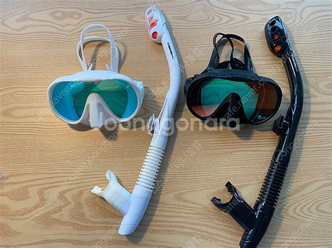 다이빙마스크 스노클 스노쿨링장비 새상품 미세스크레치제 기타 스포츠 중고나라
