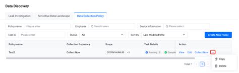 Configuring Data Collection Policy SealSuite Byteplus