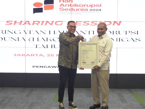 SKK Migas Pertahankan Sertifikasi Sistem Manajemen Anti Penyuapan Sentral Politik