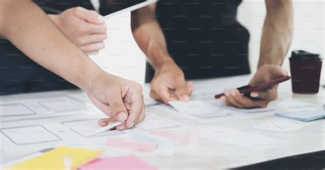 Programmer And Ux Ui Designer Working In A Software Development And Coding Technologies Mobile