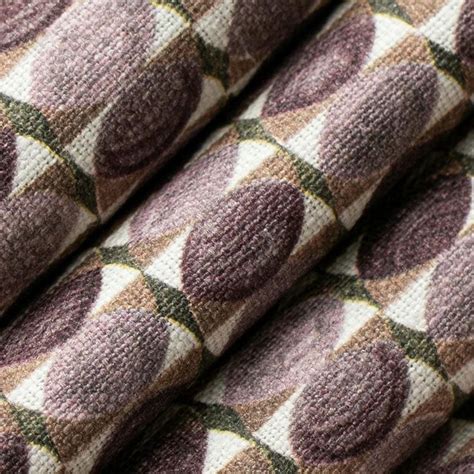 Purple Upholstery Fabric Green Purple Geometric Fabric For Furniture