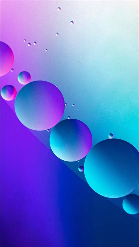 Bubbles Water Gradient Circles Purple 4k 5k Hd Abstract Wallpapers Hd