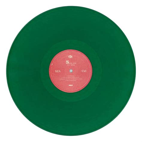 Sza Ctrl Limited Edition Gatefold Green Colored Double Vinyl Record