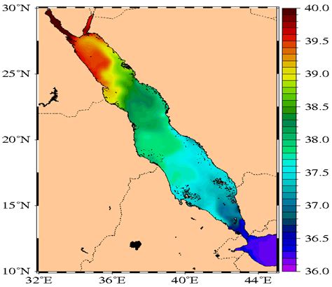 Salinity And Turbidity In The Red Sea Encyclopedia Mdpi