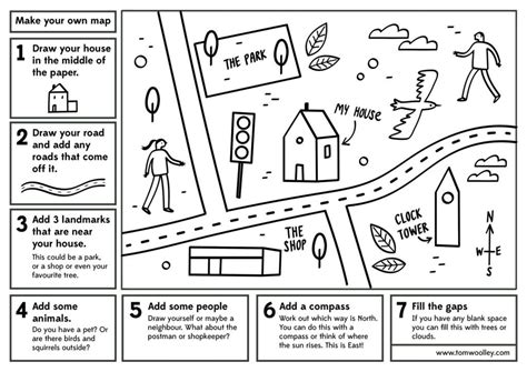 Make Your Own Map Free Worksheet Illustrated Maps By Tom Woolley