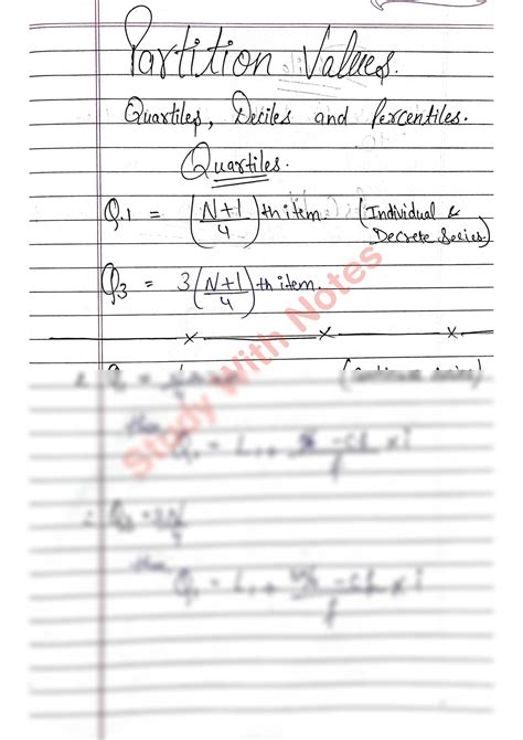 SOLUTION Partition Values Quartiles Deciles And Percentiles 1 Studypool
