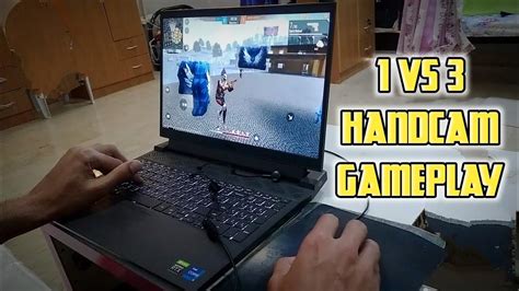 1 Vs 3 🔥laptop Handcam Gameplay Freefire Handcam Gameplay Trending