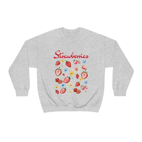Strawberry Sweater Cute Strawberry Sweater Strawberries Watercolor