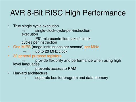 Ppt Atmel Avr 8 Bit Risc Microcontrollers Powerpoint Presentation