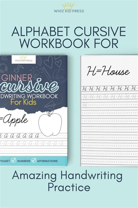 Cursive Handwriting Workbook Letters Words Numbers 3 In 1 Cursive Dot