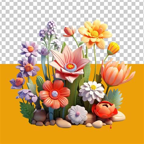 Premium Psd Welcome Spring Png Illustration