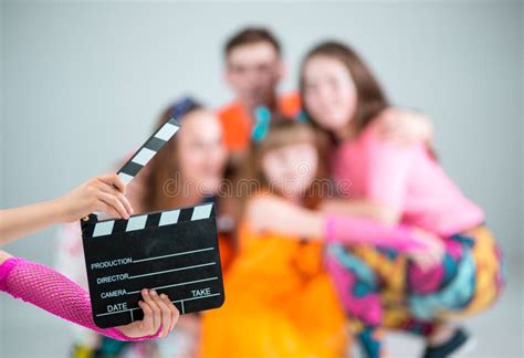 Group Of Man Woman And Teens Dancing Hip Hop Choreography Stock Image