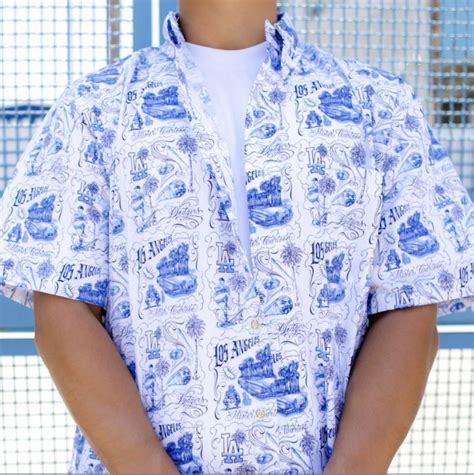 MISTER CARTOON X REYN SPOONER LOS ANGELES DODGERS ALOHA SHIRT CALIFORNIA LIFE STYLE PROJECT