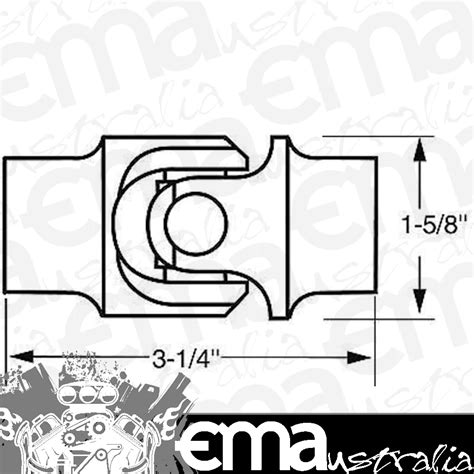 Borgeson Bor124949 Polished S S Single Bearing Universal Joint 3 4dd X