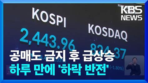 하루 만에 ‘하락 반전 외 큐레이터 W Kbs 20231107 Youtube