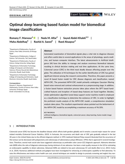 Optimal Deep Learning Based Fusion Model For Biomedical Image