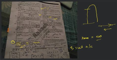 A Body Starts From Rest And Accelerates Uniformly If It Covers Min