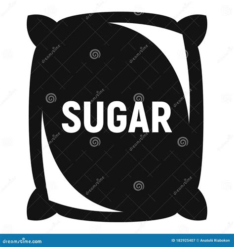 Sugar Sack Icon Simple Style Stock Vector Illustration Of Groats