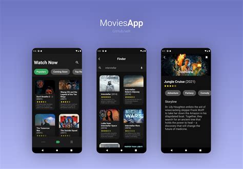 a flutter movies app based on themoviedb api