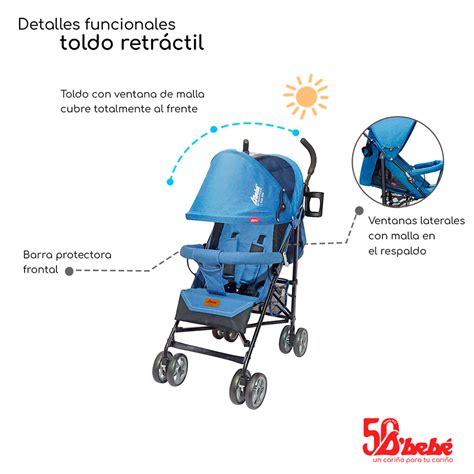 Carriola De Bastón Dbebé Aerostar Azul
