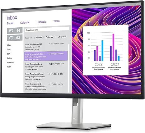 Dell P2723DE 27" QHD WLED LCD Monitor - 16:9 - Black, Silver : Amazon ...