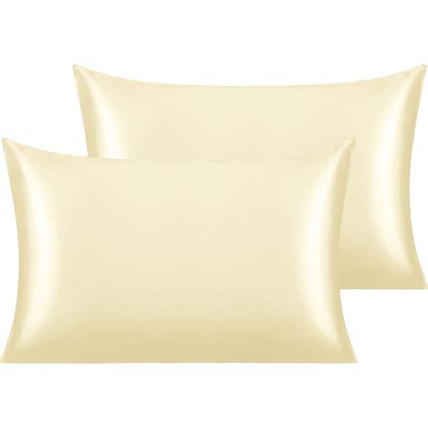 Neween Satin Pillow Case 2 Pack Satin Queen Silk Pillowcase For Hair