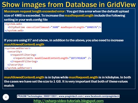 Sql Server Net And C Video Tutorial How To Show Images From