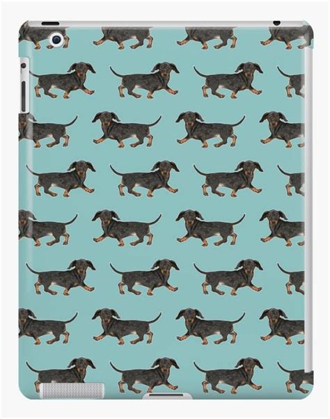 Black And Tan Dachshunds Pattern Ipad Case And Skin