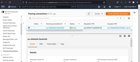 How To Create VPC Peering Across Two AWS Regions